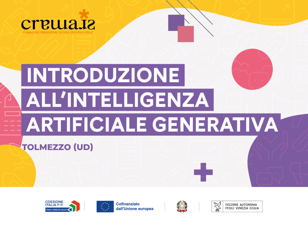Corso: Introduzione all'intelligenza artificiale generativa - Cramars